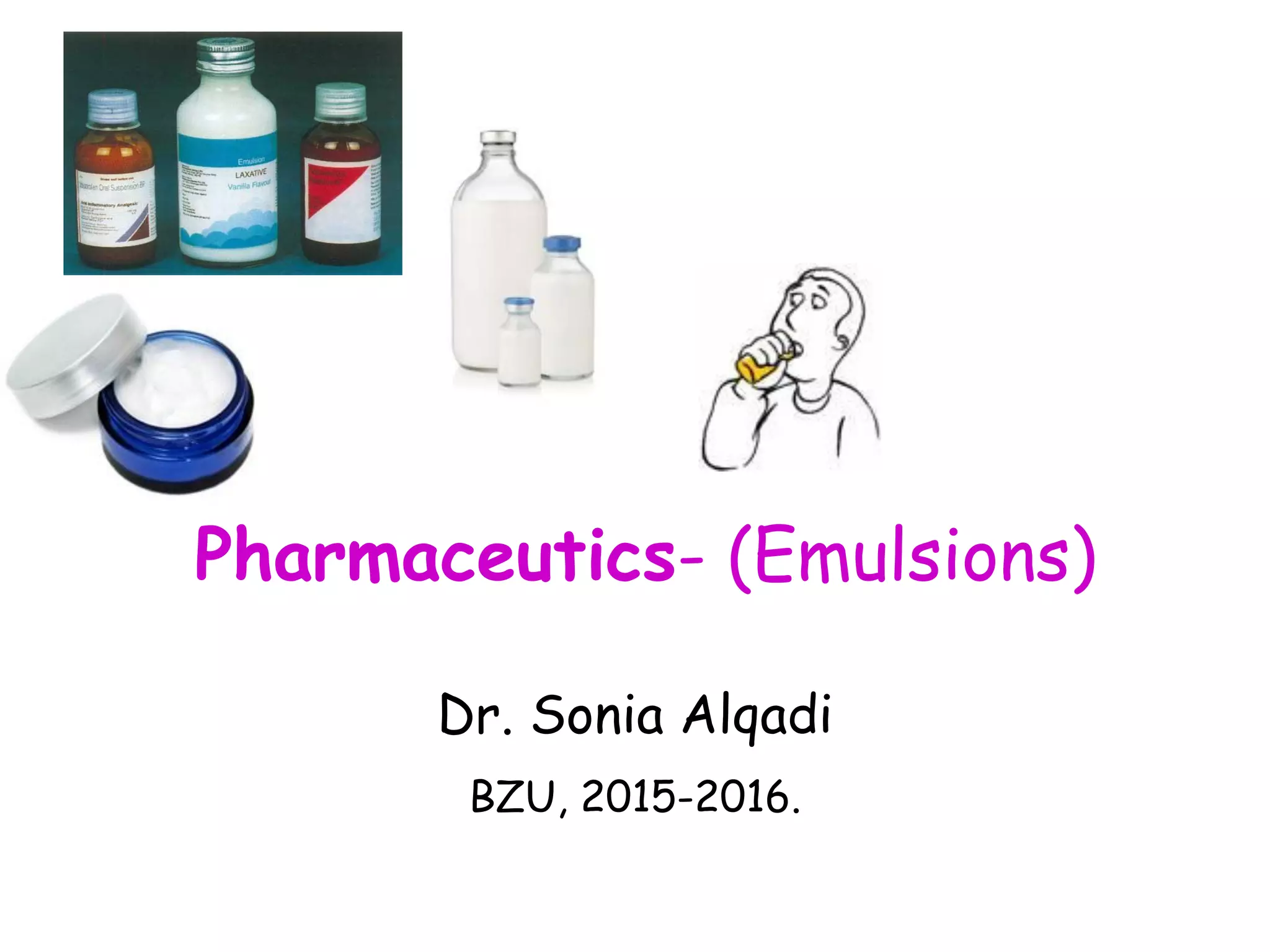 Pharmaceutics - emulsions | PDF
