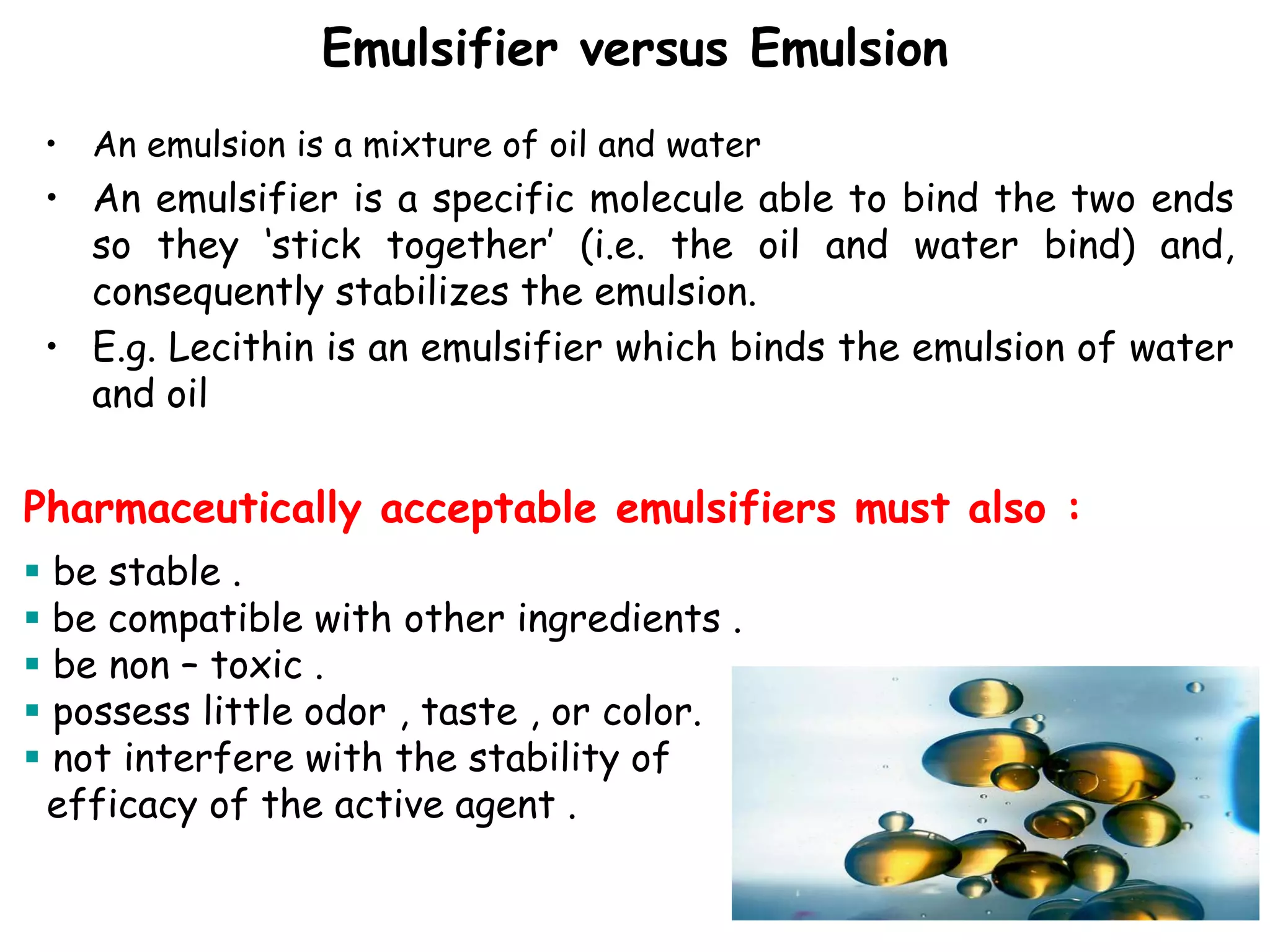 Pharmaceutics - emulsions | PDF
