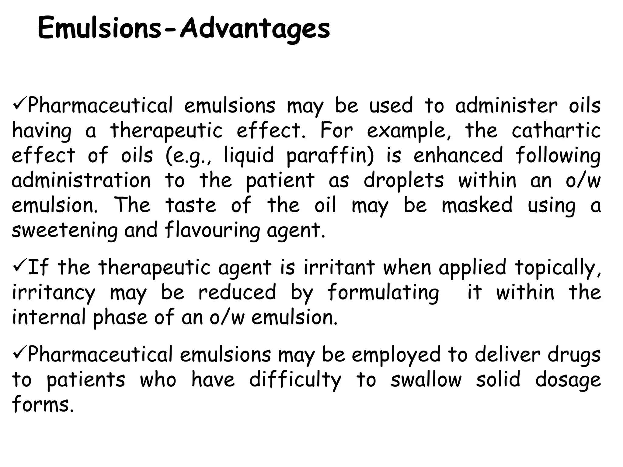 Pharmaceutics - emulsions | PDF