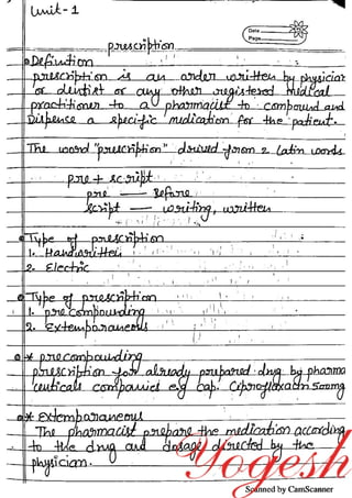 Pharmaceutics -2 ____ By Yogesh | PDF
