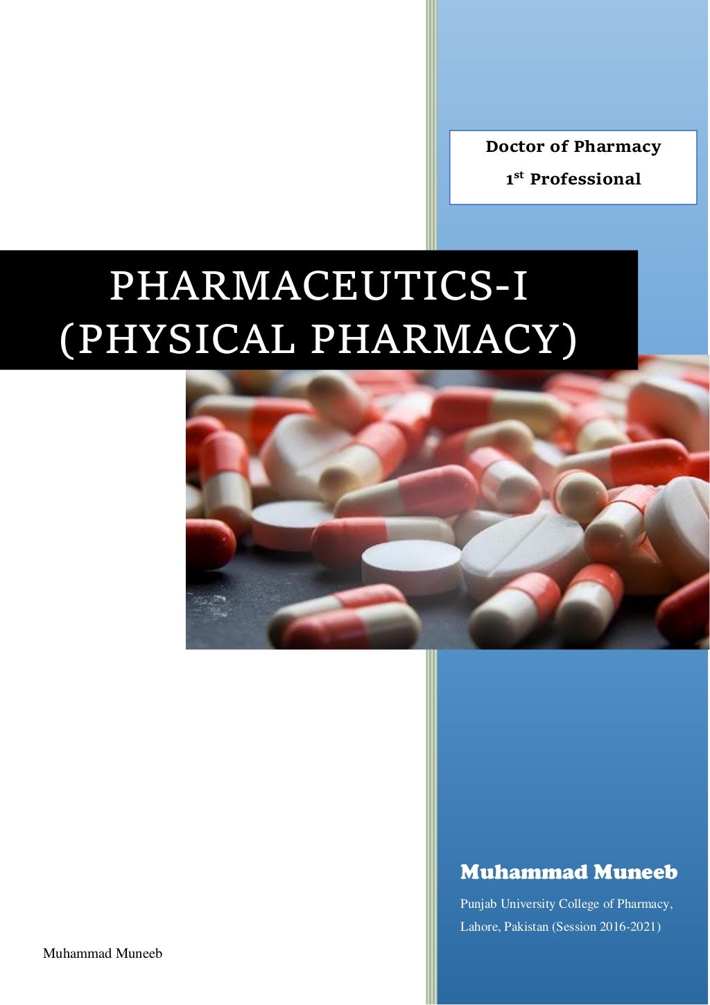 Pharmaceutics 1 (Physical Pharmacy) - Complete notes 2021