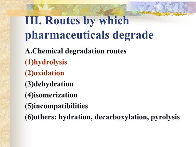 STABILITY OF DRUG PRODUCT in pharmaceuticals.ppt | Chemistry | Science