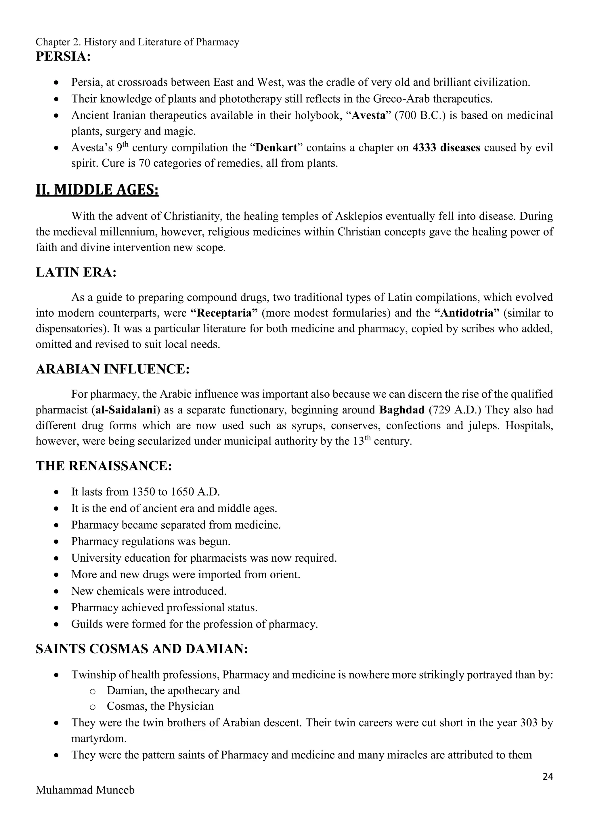 Pharmaceutics I (Physical Pharmacy) complete notes by Muhammad Muneeb | PDF