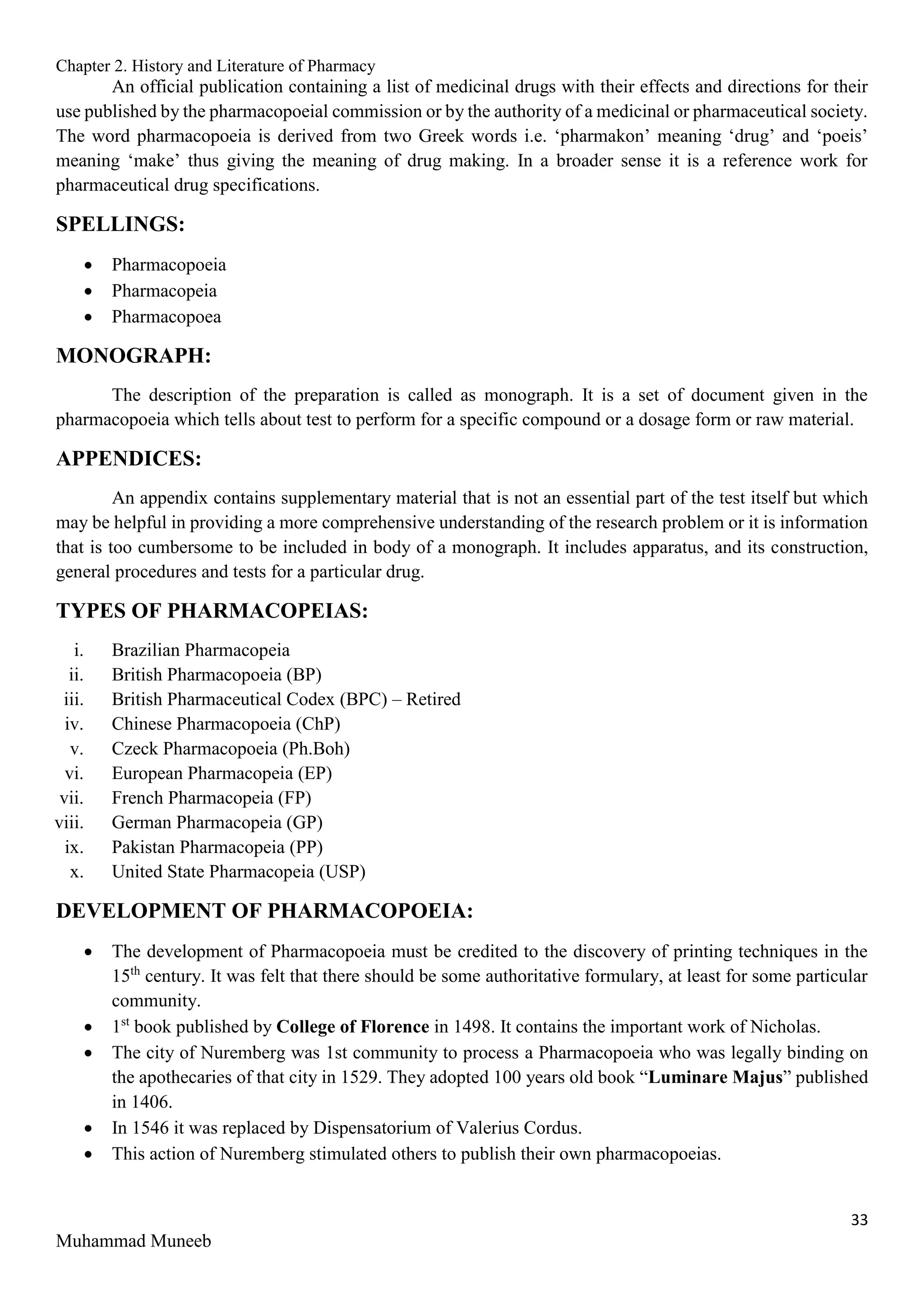 Pharmaceutics I (Physical Pharmacy) complete notes by Muhammad Muneeb | PDF