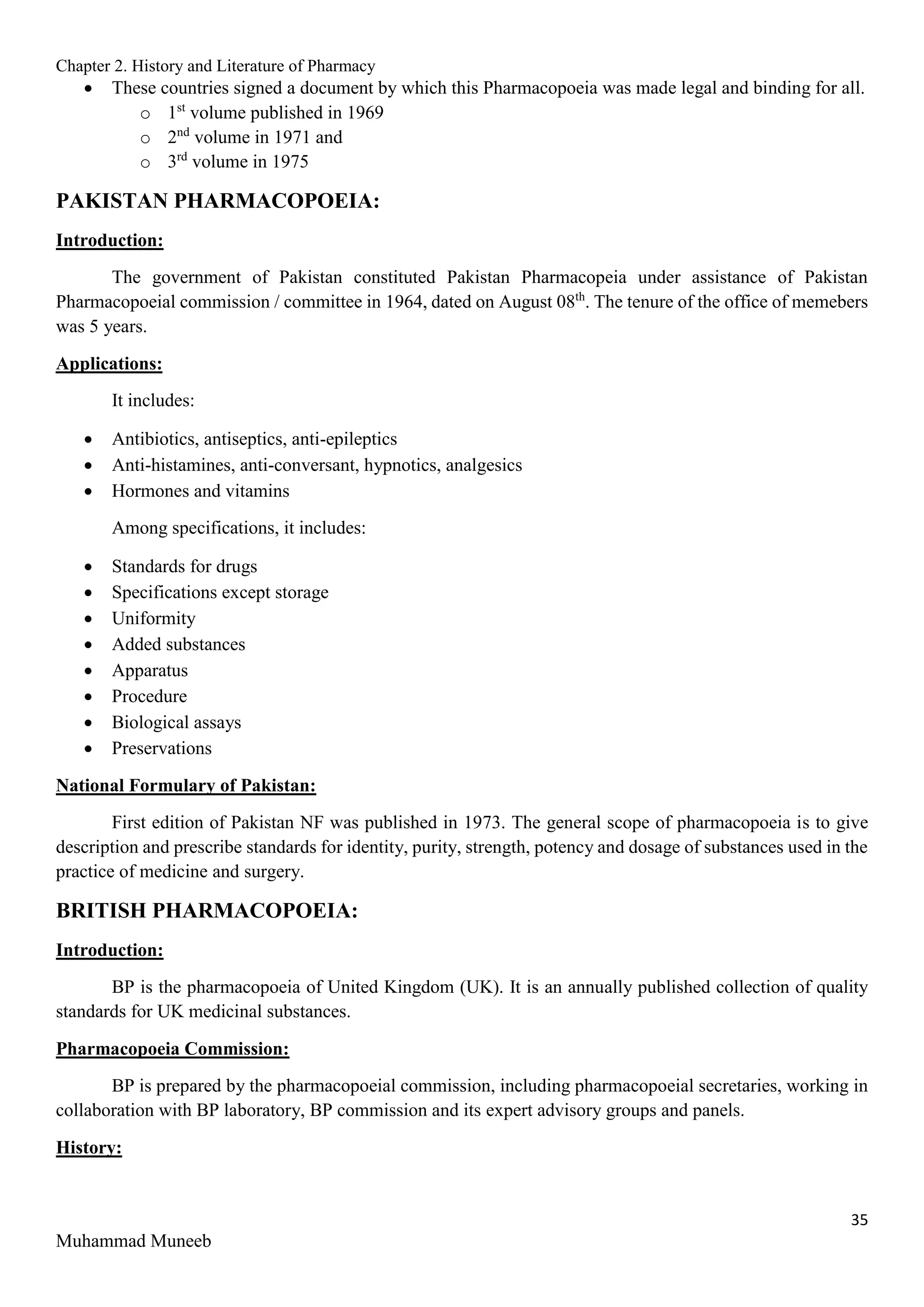 Pharmaceutics I (Physical Pharmacy) complete notes by Muhammad Muneeb | PDF