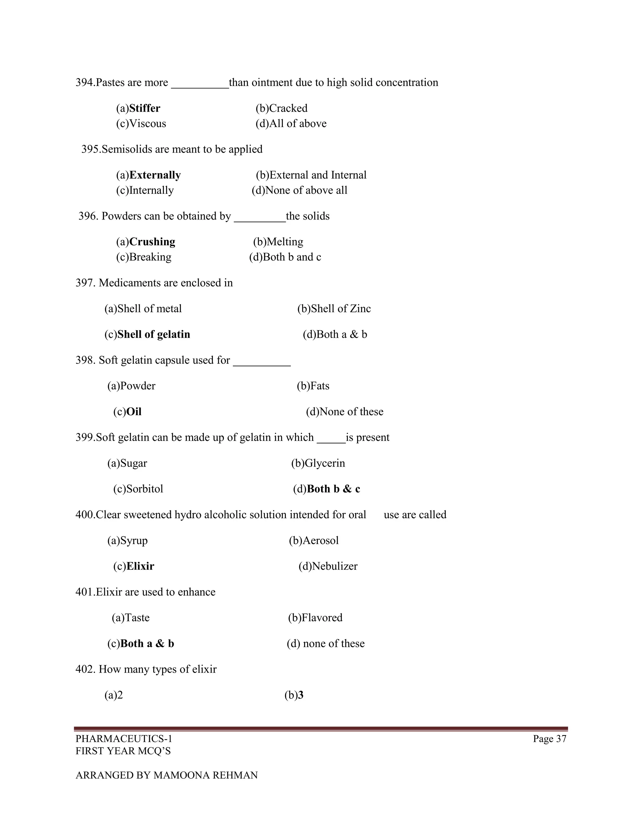 PHARMACEUTICS MCQS.pdf