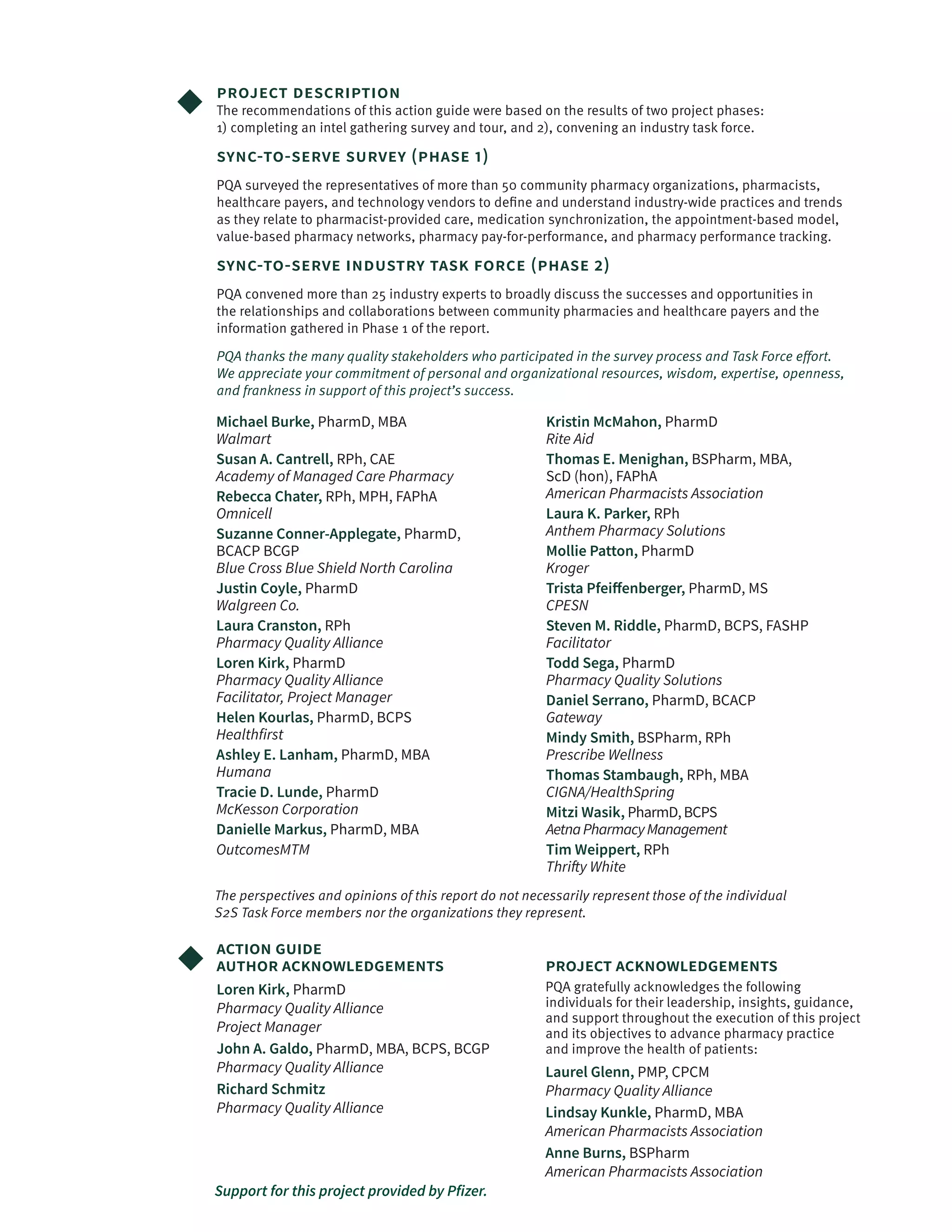 Pharmacist provided care action guide | PDF