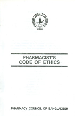 Pharmacist code of ethics | PDF