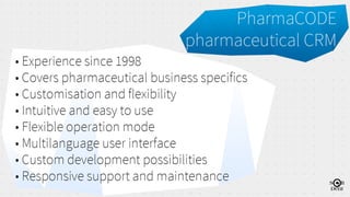 PharmaCODE, Pharmaceutical CRM | PDF