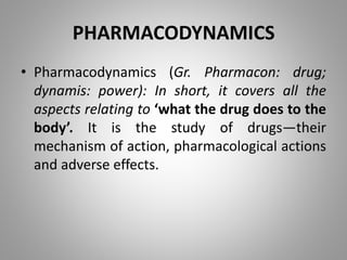 Dental Pharmacology- Pharmacodynamic | PPTX