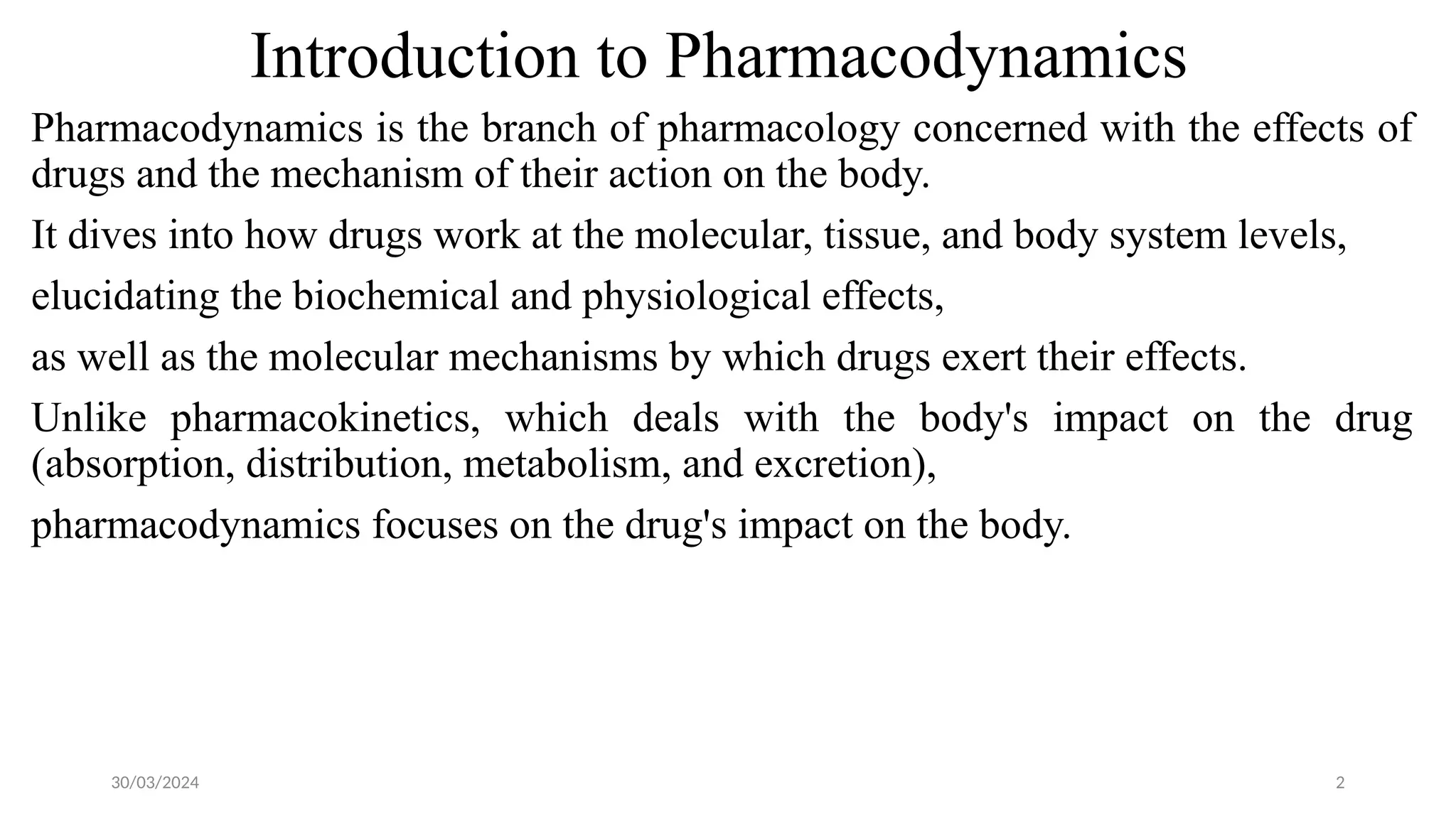 Pharmacodynamics pharmacology of body drug reaction | PPTX