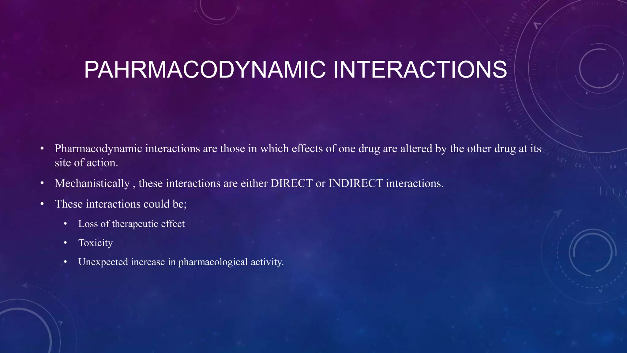 Pharmacodynamic interactions | PPTX