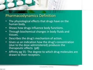Pharmacodynamic principles outcomes copy | PDF