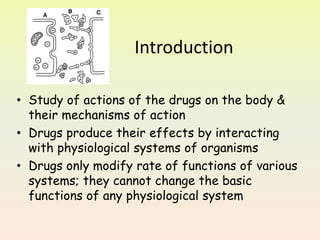 PHARMACODYNAMICS-1 | PPTX