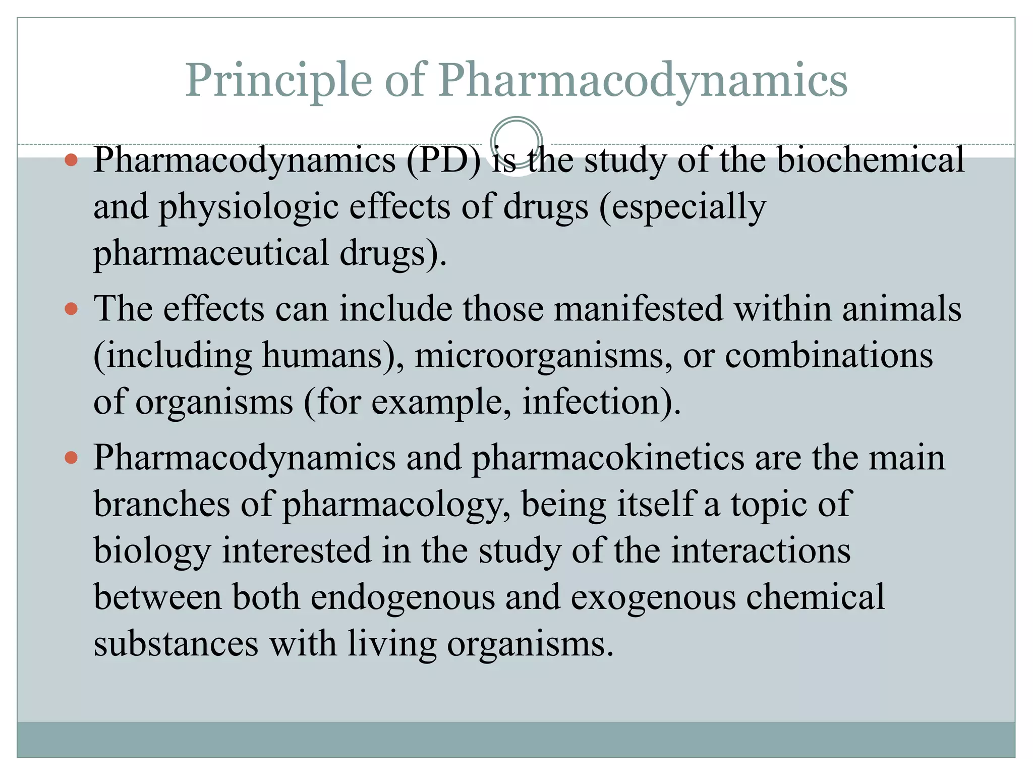 Pharmacodynamics | PPT
