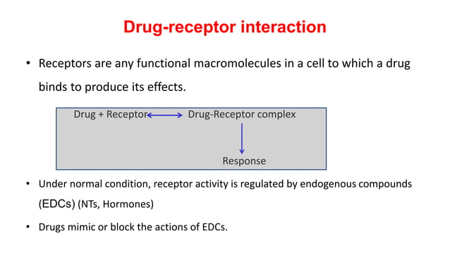 Pharmacodynamics, How drugs work and what does they do? .ppt