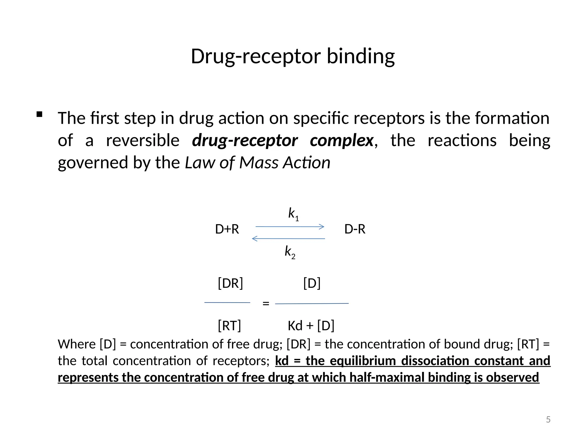 Pharmacology -Principles of Pharmacodynamics | PPTX