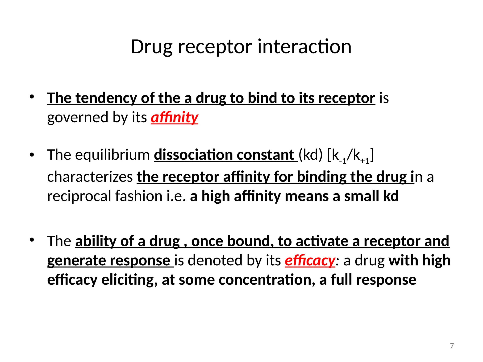 Pharmacology -Principles of Pharmacodynamics | PPTX