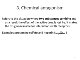 Pharmacology -Principles of Pharmacodynamics | PPTX