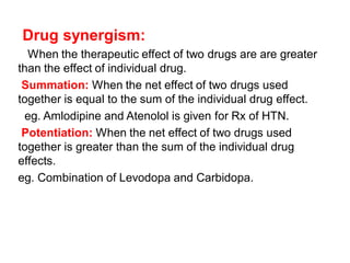 Pharmacodynamics : A new prospect on how drug acts | PPT