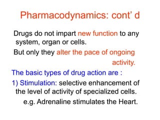 Pharmacodynamics : A new prospect on how drug acts | PPT