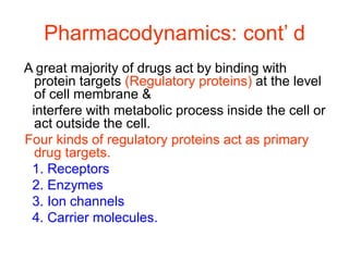 Pharmacodynamics : A new prospect on how drug acts | PDF