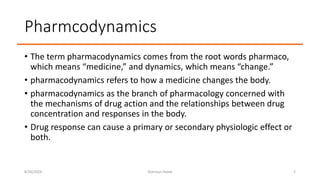nursing students Pharmacodynamics principles | PDF