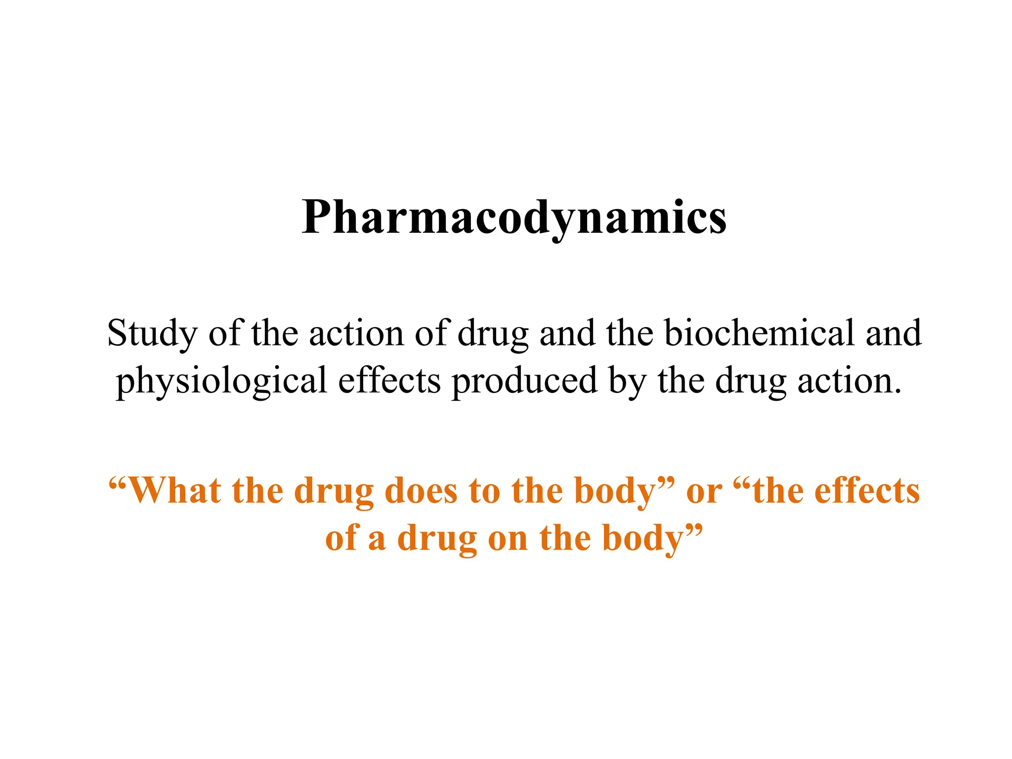 Introduction to Pharmacodynamics for beginners | PPTX