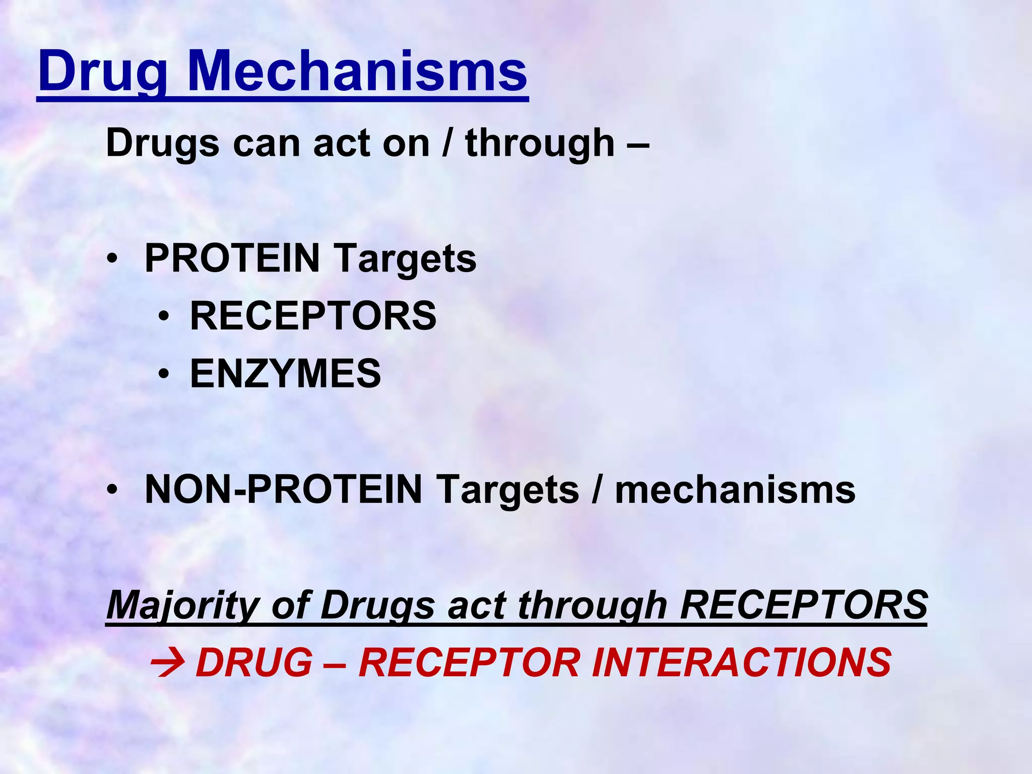 Pharmacodynamics drug receptor interaction | PPTX