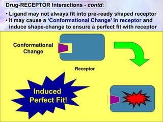 Pharmacodynamics drug receptor interaction | PPTX