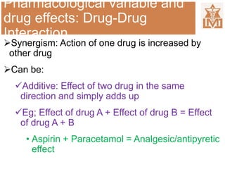 Pharmacodynamics part 4 | PPTX