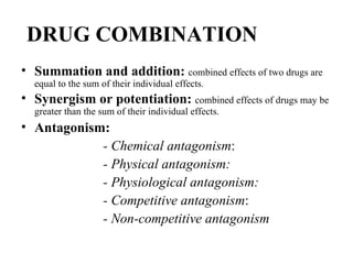 Pharmacodynamics revised | PPT | Chemistry | Science