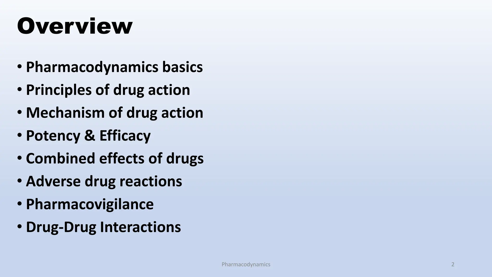 Pharmacodynamics of Drugs: Introduction to Pharmacology | PPTX