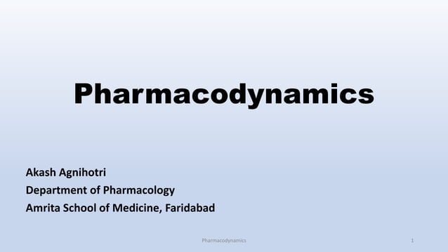 Pharmacodynamics of Drugs: Introduction to Pharmacology | PPTX ...