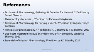 Pharmacodynamics of Drugs: Introduction to Pharmacology | PPTX
