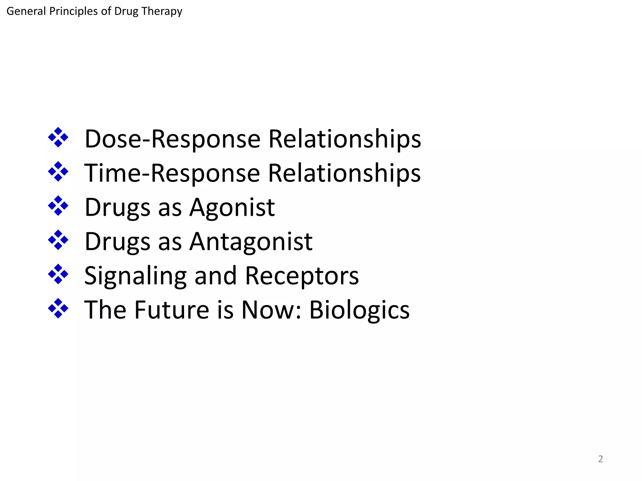 Pharmacodynamics II Dose-Response Relationships | PDF
