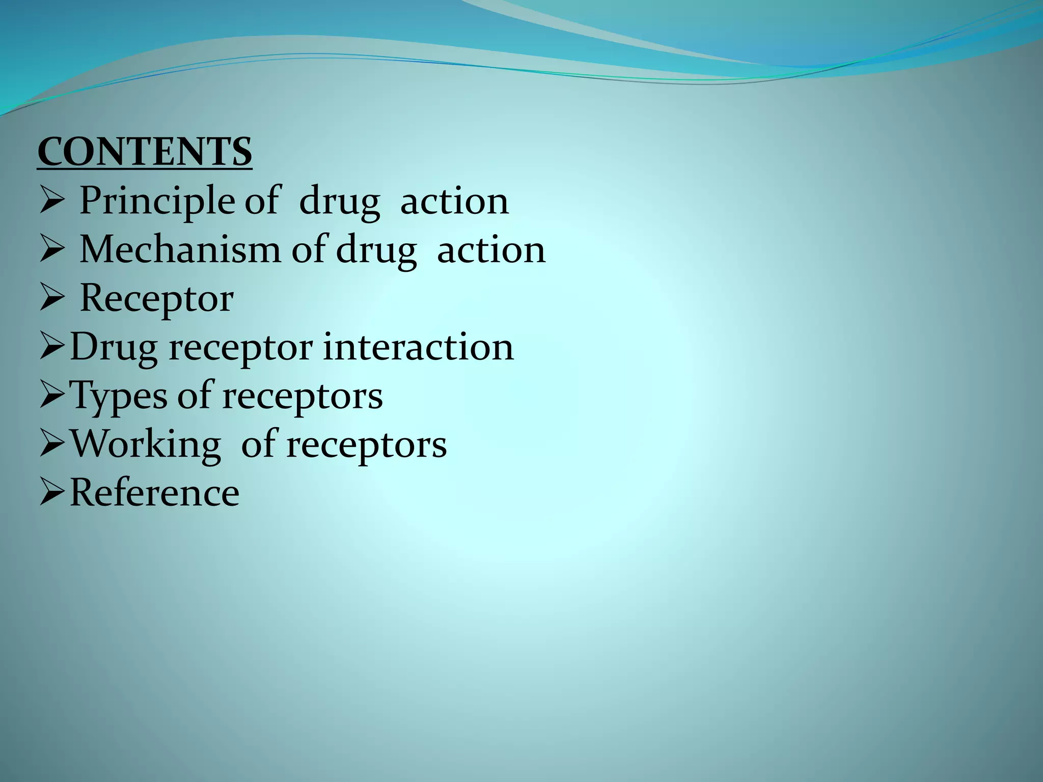 Pharmacodynamics mechanism of durg action | PPTX