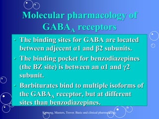 Pharmacodynamics of benzodiazepines, barbiturates and newer hypnotics ...