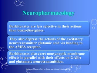 Pharmacodynamics of benzodiazepines, barbiturates and newer hypnotics ...