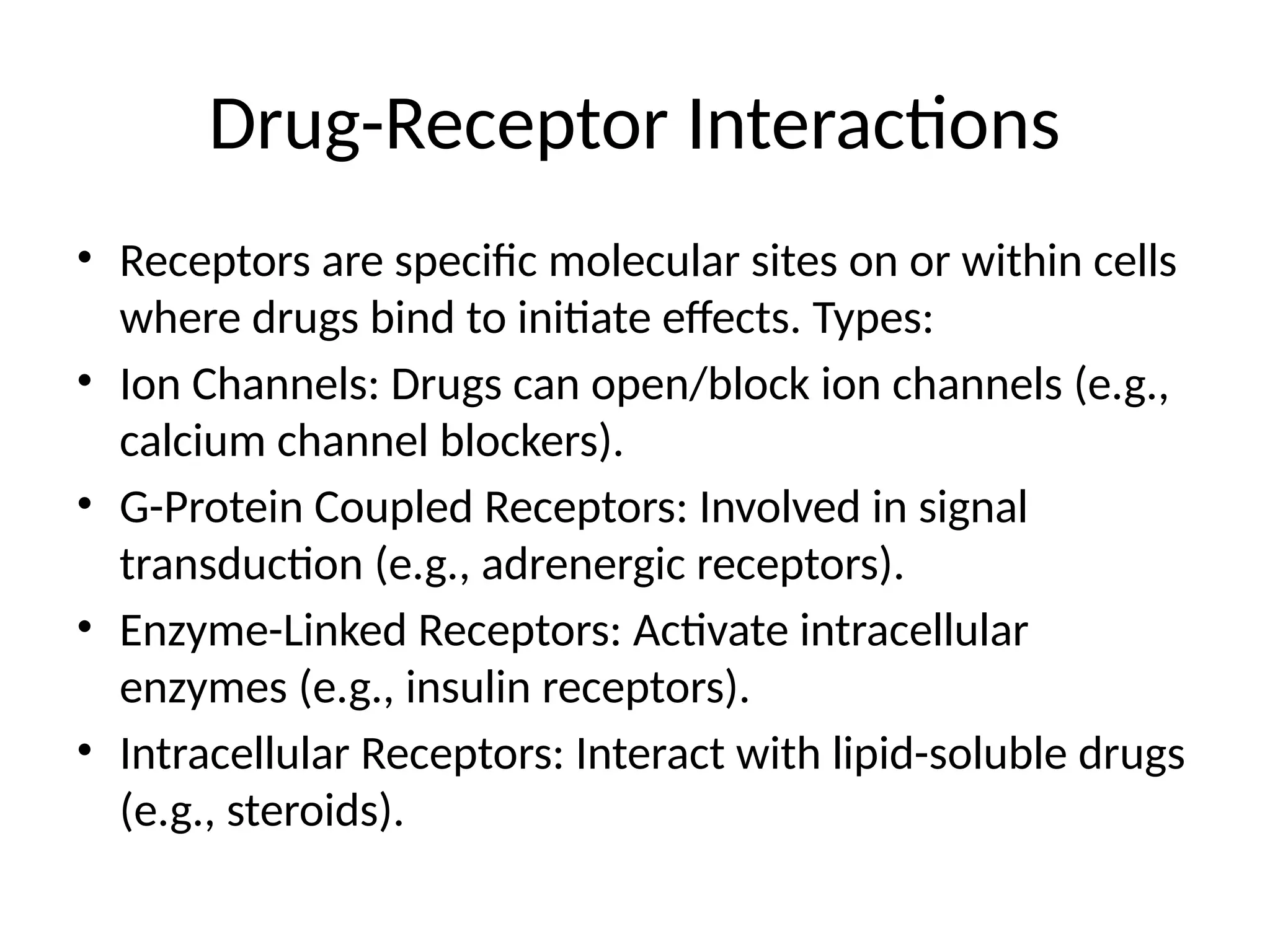 Introduction to Pharmacodynamics: Principles of Drug Action. | PPTX