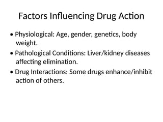 Introduction to Pharmacodynamics: Principles of Drug Action. | PPTX