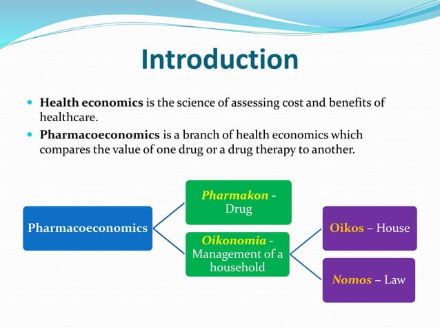 Pharmacoeconomics | PPTX