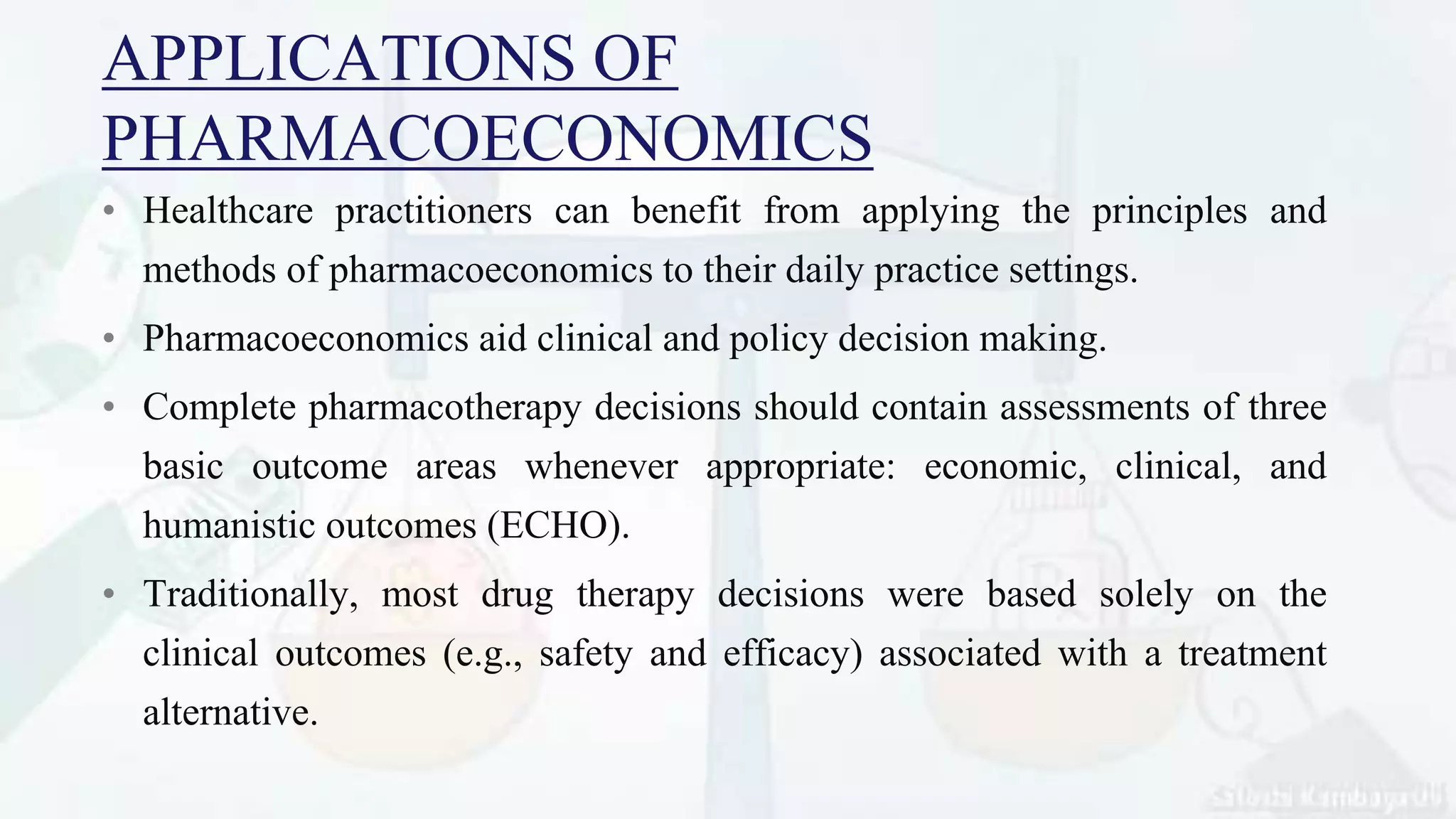 Pharmacoeconomics | PPTX
