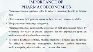 Pharmacoeconomics | PPTX