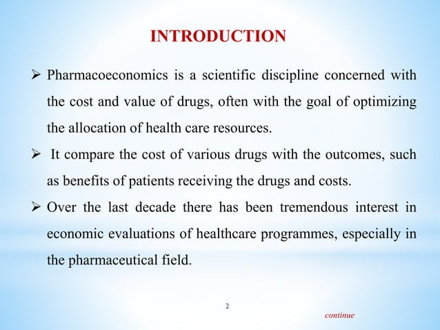 Pharmacoeconomics | PPTX