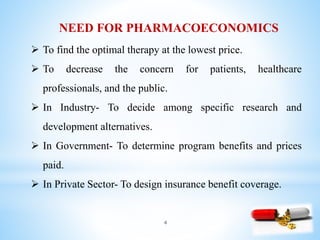 Pharmacoeconomics | PPTX