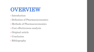 Pharmacoeconomics | PPTX