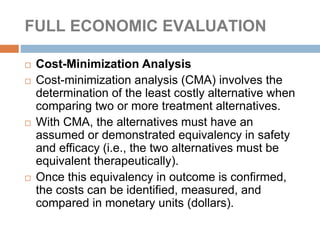 Pharmacoeconomics | PPTX