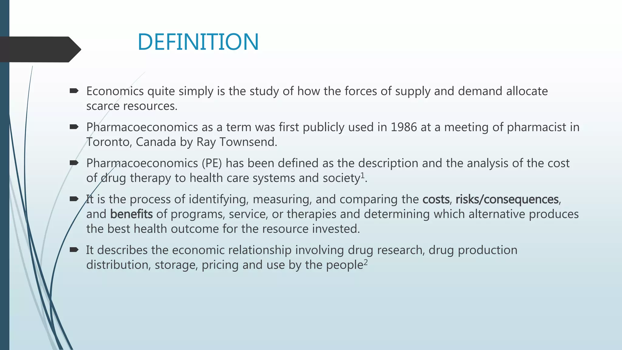 Pharmacoeconomics | PPT