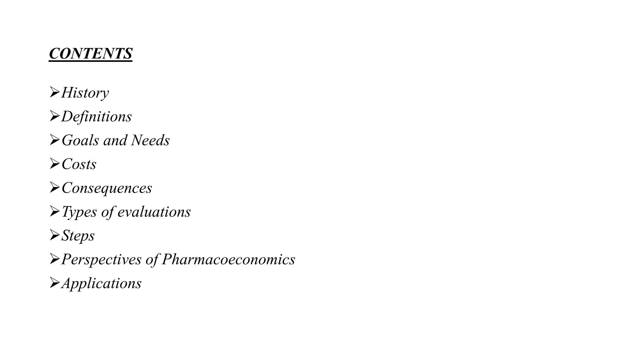 Pharmacoeconomics pptx | PPTX